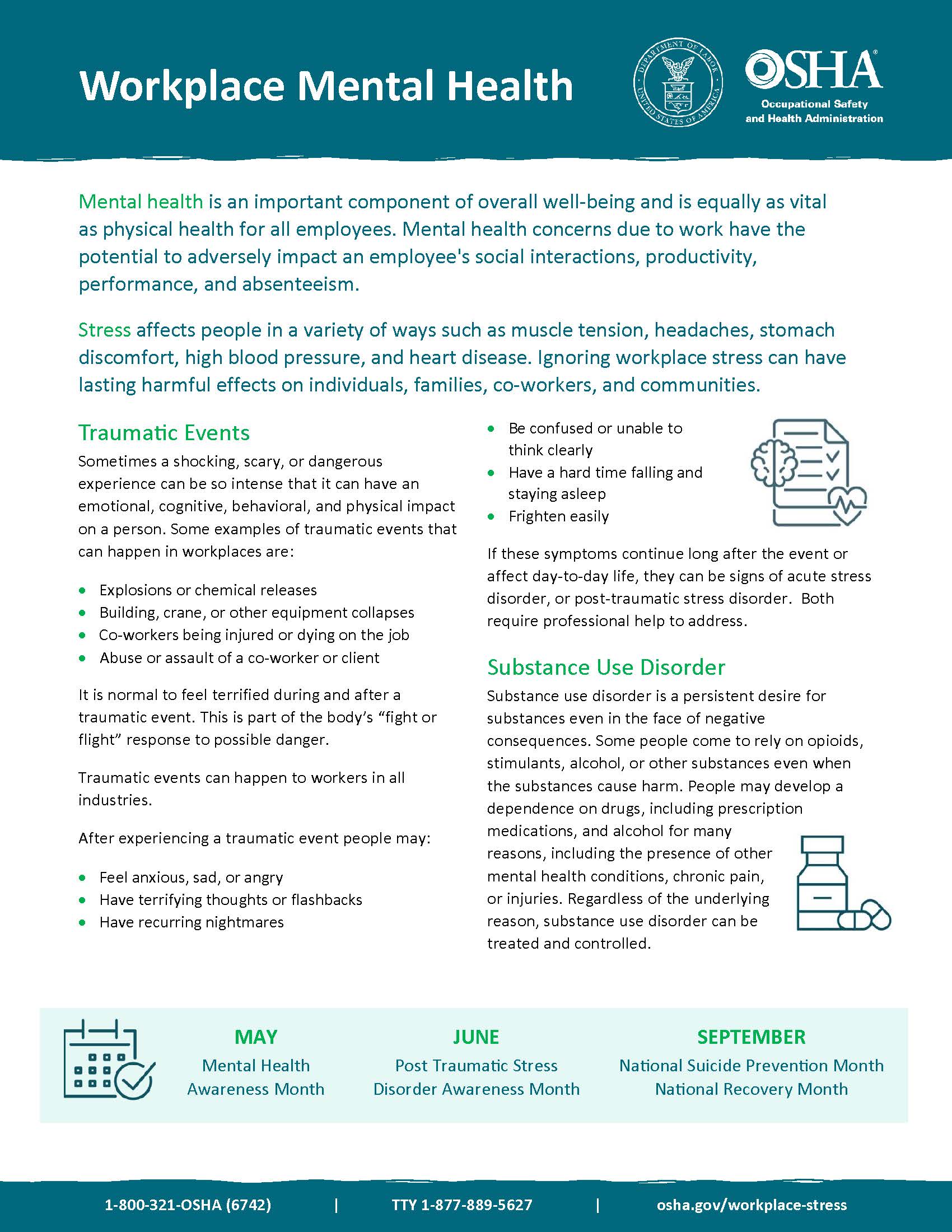 New OSHA Resource on Workplace Mental Health - Recycled Materials ...